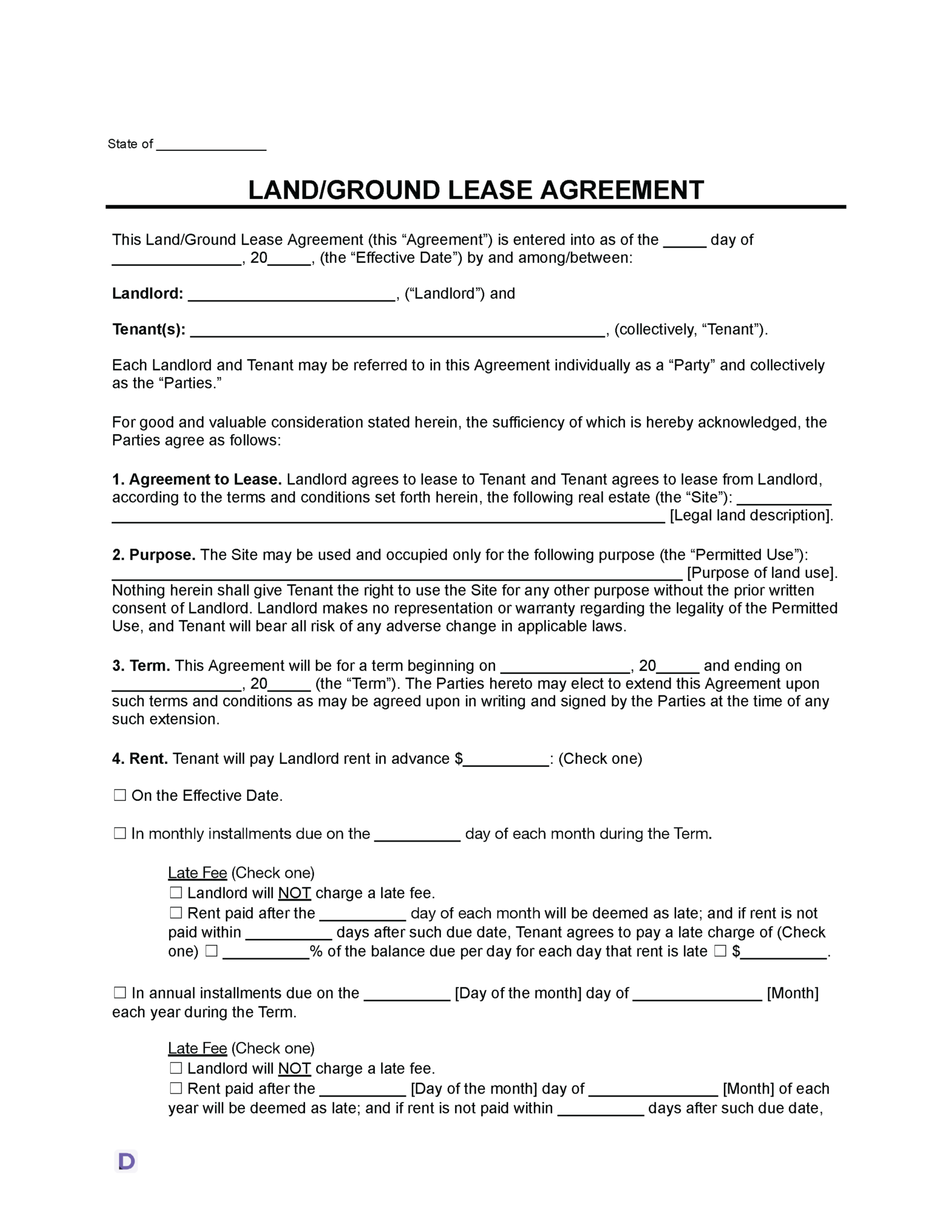 Lease Agreement Template – Free, Customizable PDF & Word