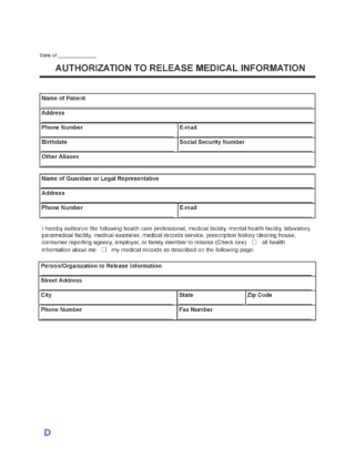 Free Medical Records Release Form (HIPAA) | Document Genius