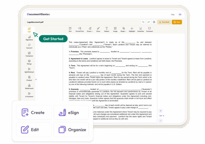 Free Online PDF Editor & Tools | Document Genius