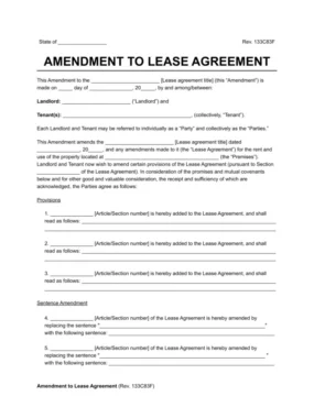 Lease Agreement Template – Free, Customizable PDF & Word